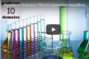 Equilibrio químico ejercicios resueltos de selectividad TRUCOS