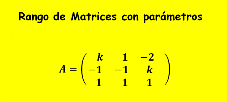 MATRICES RANGO EJERCICIOS - profesor10demates