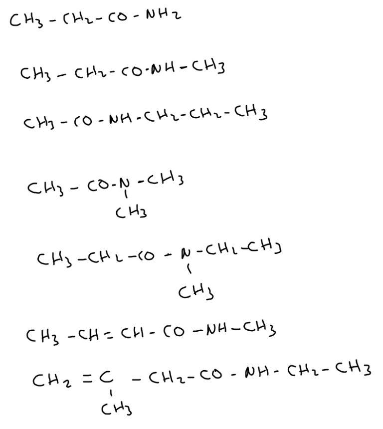 AMIDAS Formulación Orgánica Ejemplos y Ejercicios resueltos ...