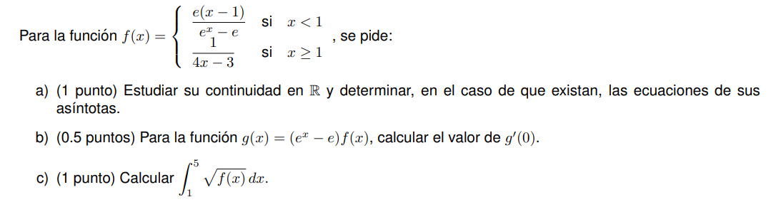 Examen Matemáticas 2023 EVAU Selectividad Modelo Cero Solución ...