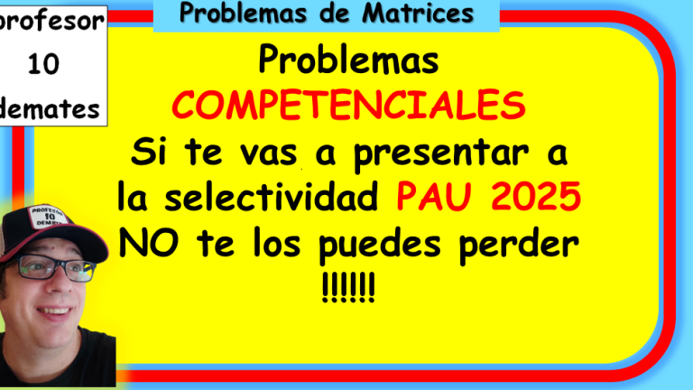 Problemas de MATRICES con enunciado resueltos Solución pdf ...